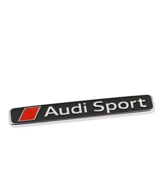 AUDI SPORT SCHRIFTZUG Exterieur Emblem S-line Logo Zeichen Tuning chrom ...