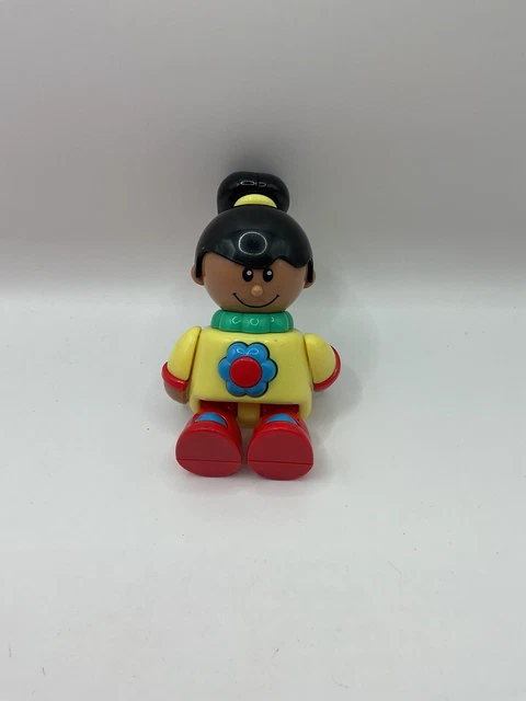 TOLO FIRST FRIENDS Poseable Girl Action Figure Preschool Toy Black Hair ...