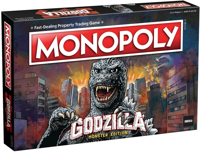 MONOPOLY GODZILLA FEATURING Familiar Locations and Iconic Kaiju ...