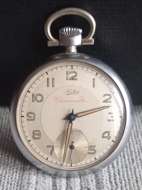 ANCIENNE MONTRE DE Gousset Chronomètre Nerlex Ancre 15 Rubis Suisse Art Déco EUR 30,00 - PicClick FR