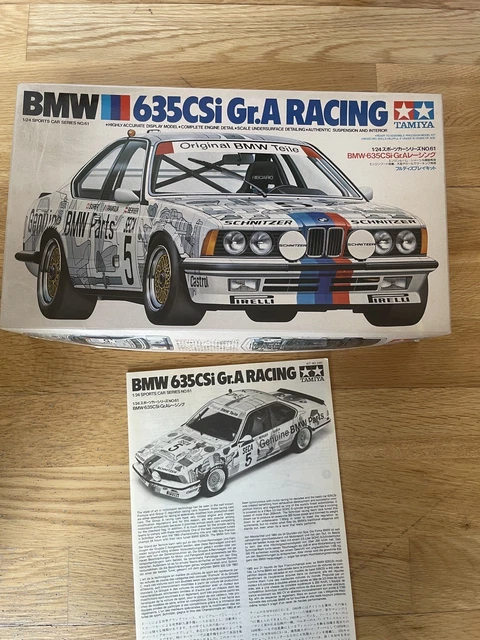 TAMIYA BMW 635CSI Gr.A Racing Car Model Kit Decals 1:24 from 2001 Japan ...