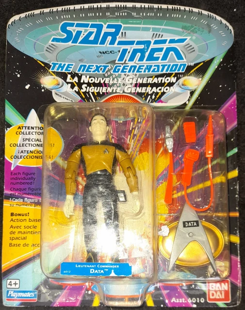 PLAYMATES - STAR Trek TNG - Data MOC 1992 Wave 1 £25.00 - PicClick UK