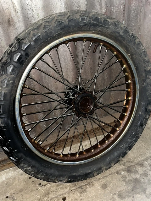 BSA QD REAR Wheel & Hub, Original, Used Part 18 Inch BSA B40, B44, B31 ...