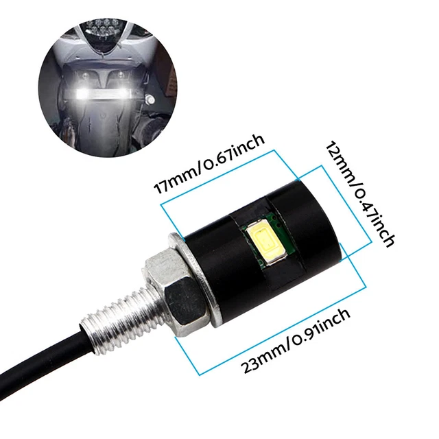 4X LED LICENSE Plate Lights Screw Bolt Lamp Bulbs Suitable for ...