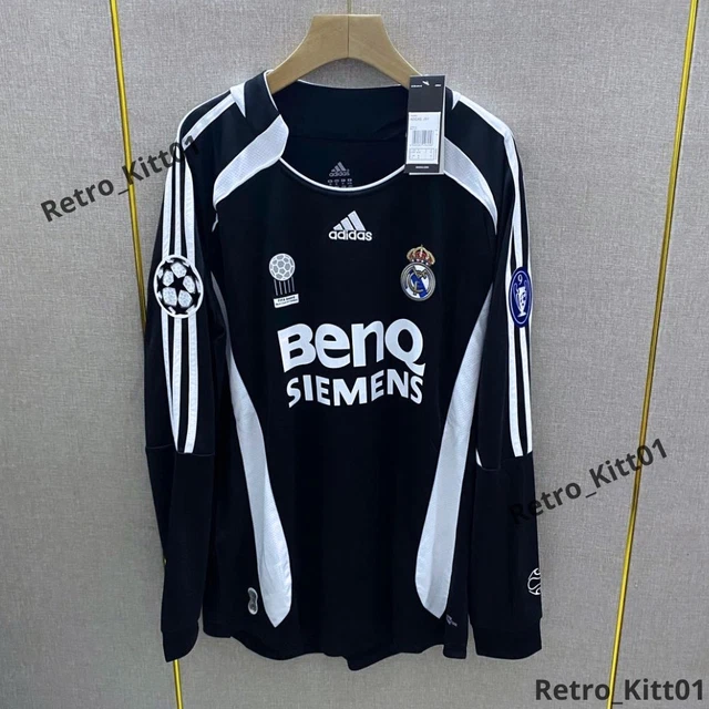 DAVID BECKHAM #23 Real Madrid jersey 2006/2007 Long Sleeve Black Retro ...