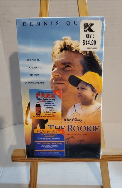VHS THE ROOKIE Dennis Quaid (Walt Disney) Based On A True Story ~NEW ...