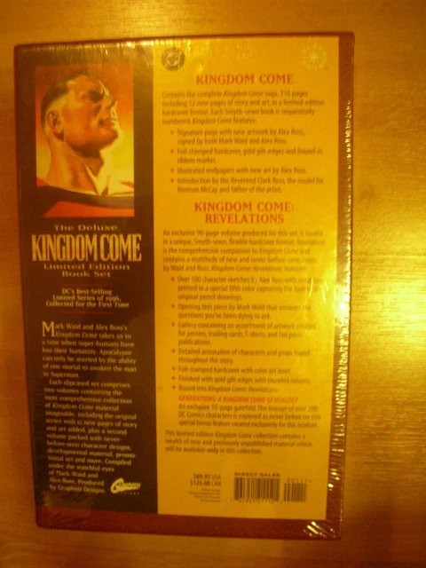 KINGDOM COME ALEX Ross Mark Waid Superman Signed Hardcover HC Slipcase ...