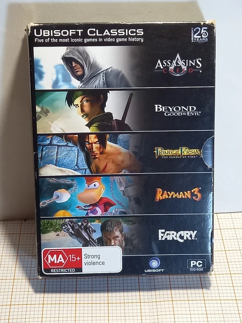 UBISOFT 25 YEARS, 5 Classic Games In Box Set, 5 Cases Pc $9.70 ...