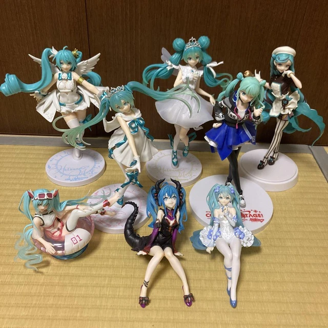 HATSUNE MIKU FIGURE beautiful girl Anime Goods lot of 8 Set sale ...