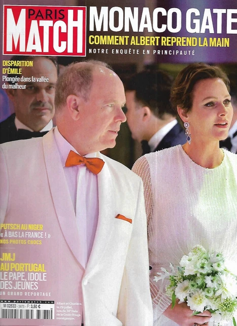 PARIS MATCH N°3875 10/08/2023 Monaco gate: Comment Albert reprend la ...