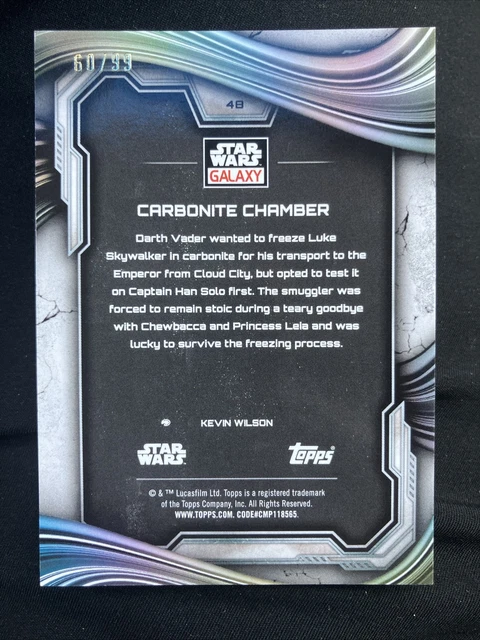 STAR WARS GALAXY 2025 Carbonite Chamber /99 £13.41 - PicClick UK