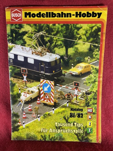 BUSCH MODELLBAHN-HOBBY KATALOG 81/82 für Modelleisenbahn und Zubehör H0 Prospekt EUR 5,00 ...