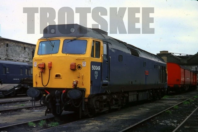 35MM SLIDE BR British Railways Diesel Loco Class 50 50049 1981 Original ...