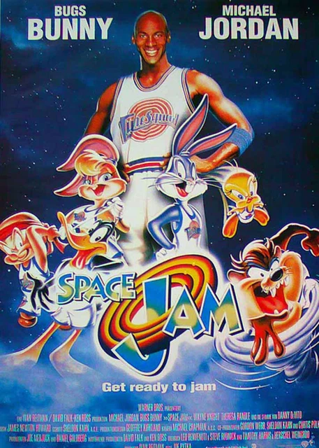 SPACE JAM - Michael Jordan - Bill Murray - Filmposter 37x53cm gerollt ...