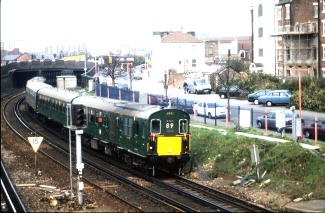 0048 Original Colour Slide Demu Class 201 Number 1001 At Fratton £3 99