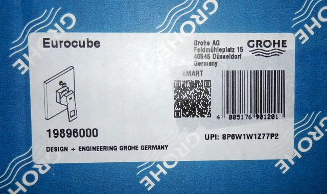 GROHE 19896000 EUROCUBE Unterputz Duscharmatur Einhebel-Mischer für ...