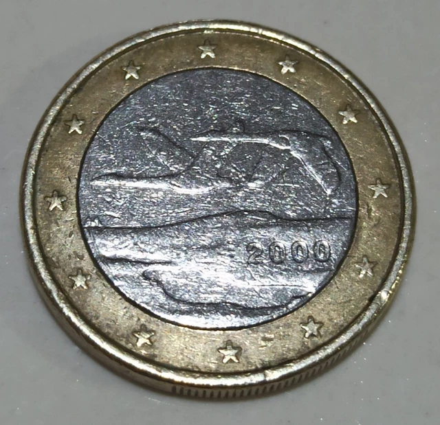 MONETA RARA 1 Euro Finlandia 2000 Cigni Uccelli EUR 200,00 - PicClick IT