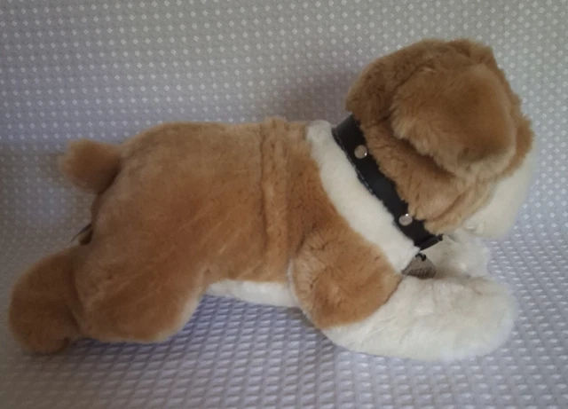 BUTCH THE BULLDOG Soft Cuddly Toy Keel Toys Collectable Plushie Collar ...