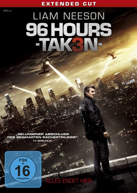 96 HOURS - Taken 3 (DVD) Liam Neeson Forest Whitaker Maggie Grace Famke ...