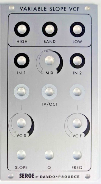 RANDOM SOURCE SERGE Variable Slope VCF Eurorack Panel *B STOCK* £10.00 ...