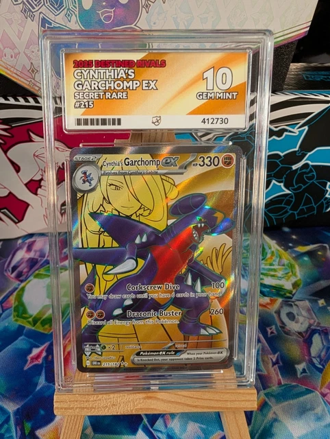 CYNTHIA'S GARCHOMP POKÉMON TCG Destined Rivals Full Art Rare 215/182 ...