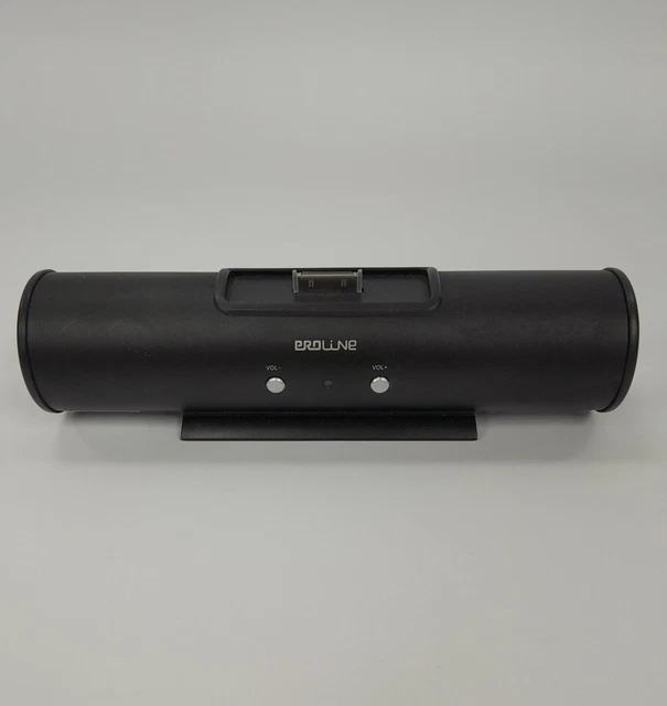 PROLINE IPOD DOCK Speaker Station Black Portable Speaker System C7 O354 ...