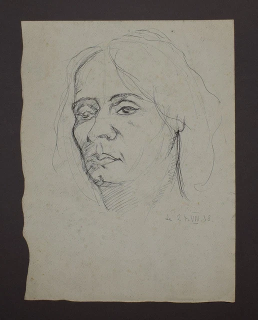 DESSIN ANCIEN CROQUIS Original au crayon signée vers 1938 - N° 122 EUR ...