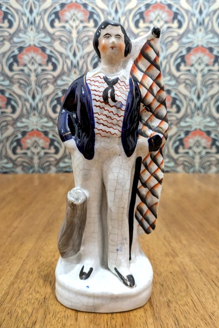 19TH CENTURY STAFFORDSHIRE Pottery Crimean War Sailor Figure Victorian ...