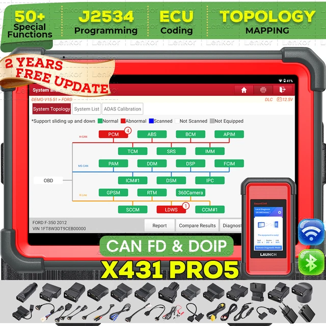 2025 LAUNCH X431 PRO 5 OBD2 Diagnosegerät J2534 ECU Programmier Codierung DE EUR 1.519,00 ...