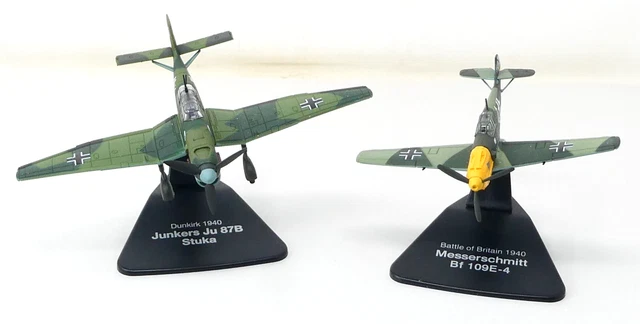 WW2 GERMAN DIECAST Aircraft Junkers Ju87 Stuka Messerschmitt Bf109 ...