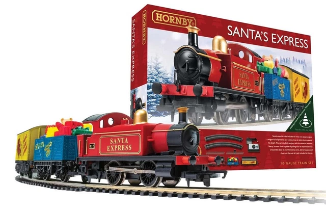 HORNBY R1248M SANTA'S Express Christmas Train Set (Idea: Run Round Base ...