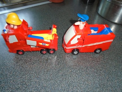 POSTMAN PAT AND fireman sam transformers figures £5.00 - PicClick UK