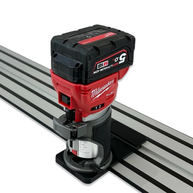 MILWAUKEE M18FTR-0 M18 Fuel Trim Router Guide Rail Adaptor to Dewalt ...