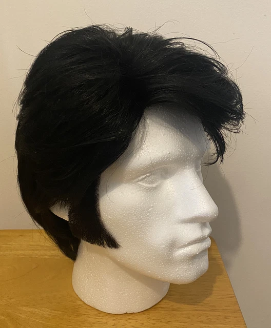 ELVIS PRESLEY TRIBUTE Custom Made Professional Wig Vegas Jumpsuit ...
