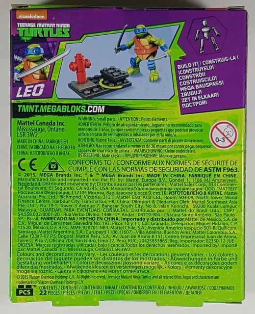 LEO KATANA SWAT TMNT Mega Blox Teenage Mutant Ninja Turtles Combined ...