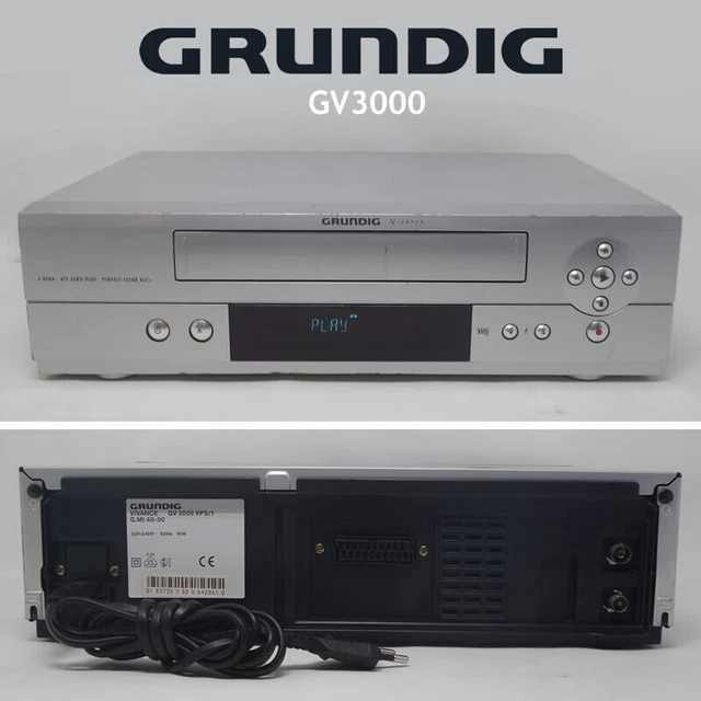 GRUNDIG GV3000 VINTAGE Working Vcr Cassette Player Vhs Video Recorder £ ...