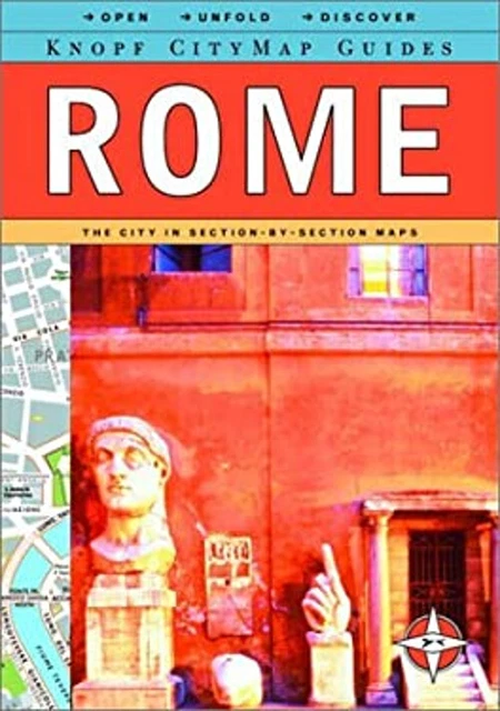 CARTE DE LA Ville Guide: Rome Livre de Poche Knopf Guides Personnel EUR ...