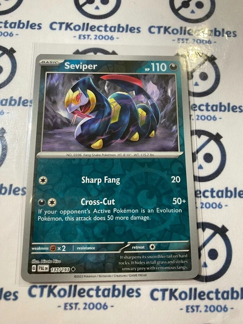 SEVIPER REVERSE HOLO #137/193 2023 Paldea Evolved Pokemon Card EUR 1,29 ...