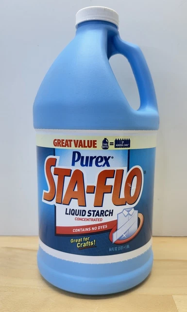 PUREX STA FLO Liquid Starch Concentrated 64 Ounce Great for Crafts £41. ...