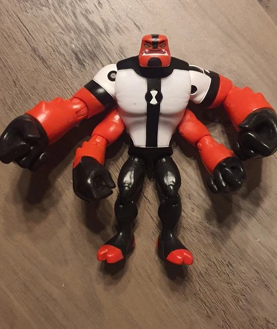 BEN 10 FOUR ARMS Alien Cartoon Network CN 2006 Bandai 4” Action Figure ...