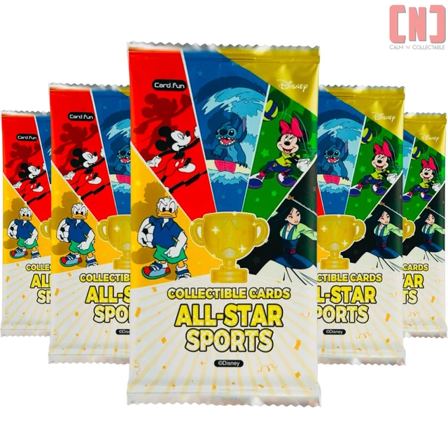 5X OFFICIEL CARDFUN Disney de Collection Cartes All-Star SPORTS Trading ...