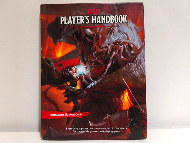 DUNGEONS & DRAGONS Player's Handbook Hardback, 5e Fifth Edition D&D ...