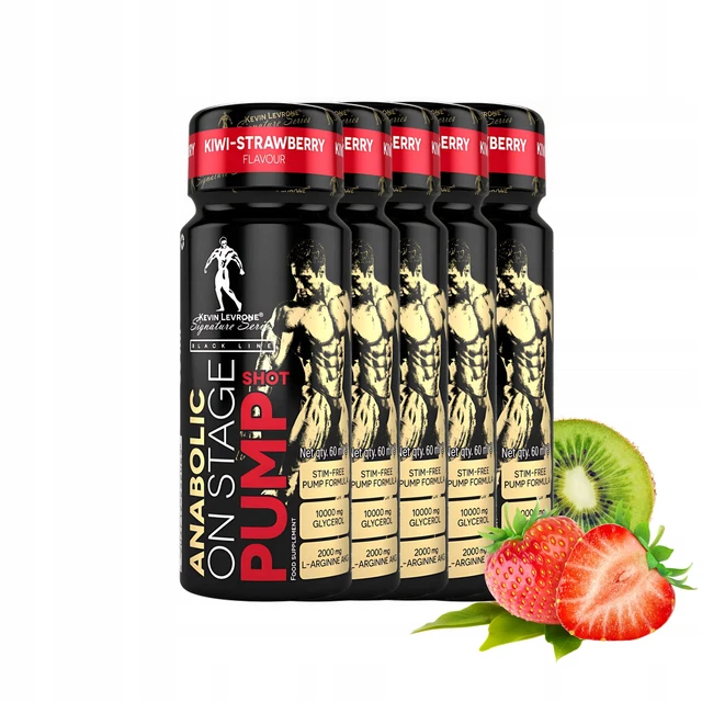 KEVIN LEVRONE ANABOLIC On Stage Pump Shot 5X60 Ml Kiwi-Strawberry £9.07 ...