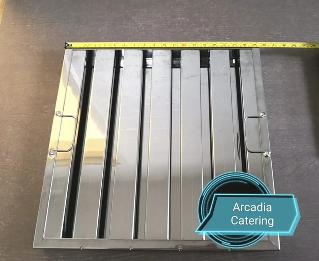 LOBO HEAVY DUTY Stainless Steel Canopy Extraction Grease Baffle Filter ...