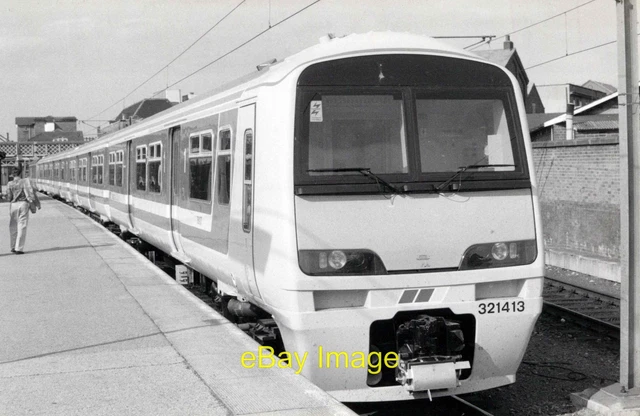 PHOTO RAILWAY 6X4 EMU Class 321 413 ex works at Doncaster Station c1987 ...