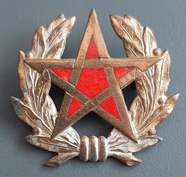 INSIGNE ANCIEN COIFFURE Maroc Garde Gendarmerie Armée Police Commando ...