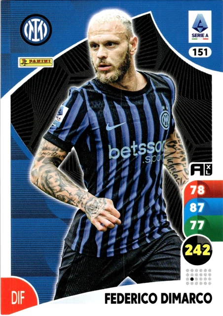 PANINI CALCIATORI 2025-26 2026 Adrenalyn XL CARD N.151 Federico Dimarco ...