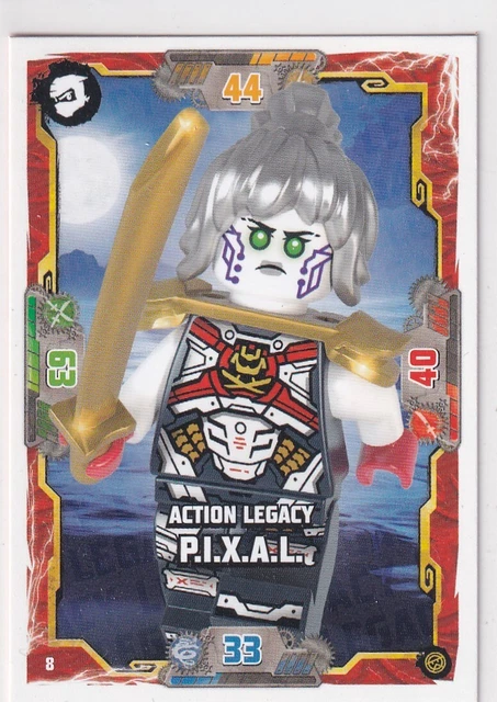 LEGO NINJAGO SÉRIE 8 TCG Carte Numéro 8 Action Legacy P. I. X. A.L EUR ...