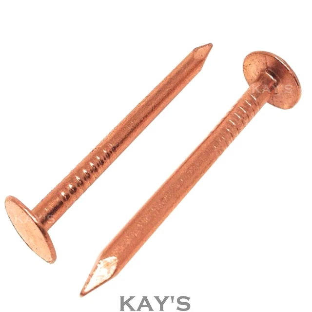 COPPER CLOUT NAILS ROOFING SLATE ROOF NAIL TREE STUMP KILLER 25mm 30mm ...