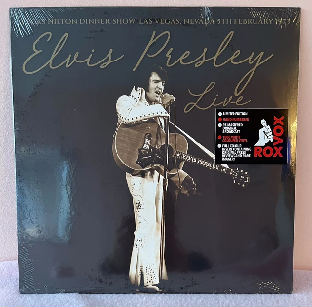 ELVIS PRESLEY LIVE, VEGAS HILTON DINNER SHOW, FEB ‘73, SEALED NUMBERED ...